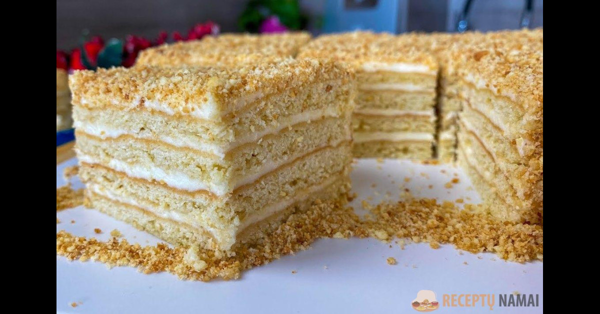 Tortas "Rustic". Grietinės tortas: paprastas, greitas ir skanus ...